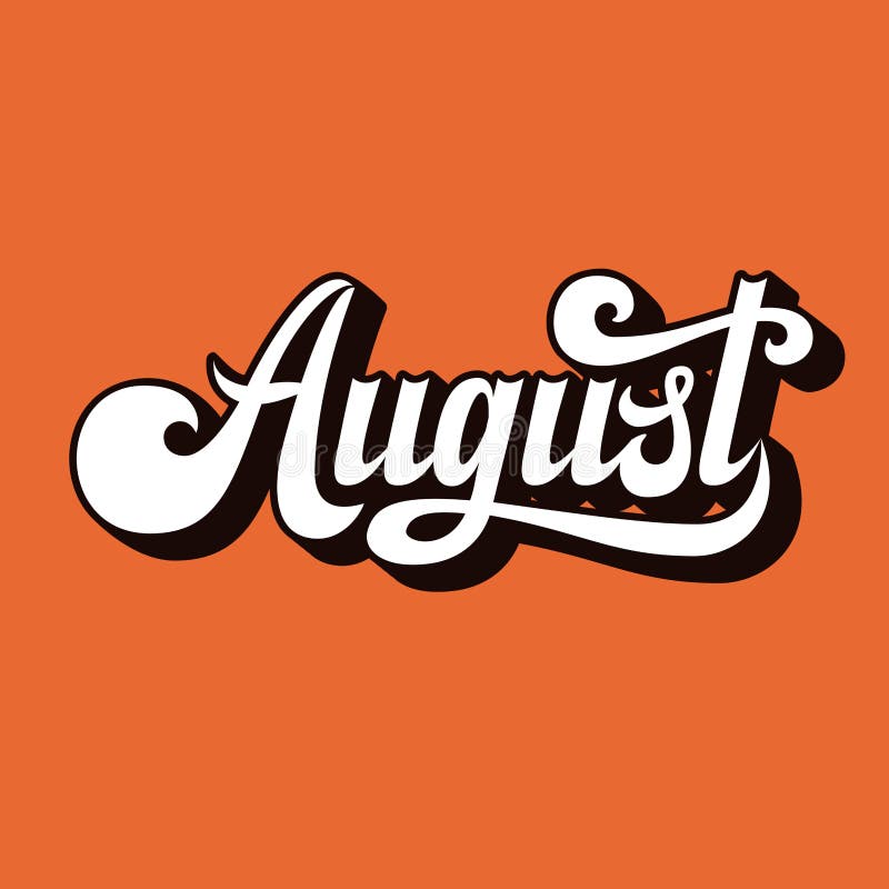 August Letters Stock Illustrations – 770 August Letters Stock ...
