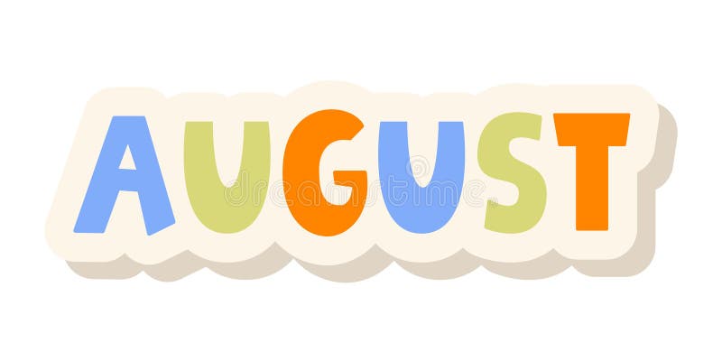 August Letters Stock Illustrations – 770 August Letters Stock ...