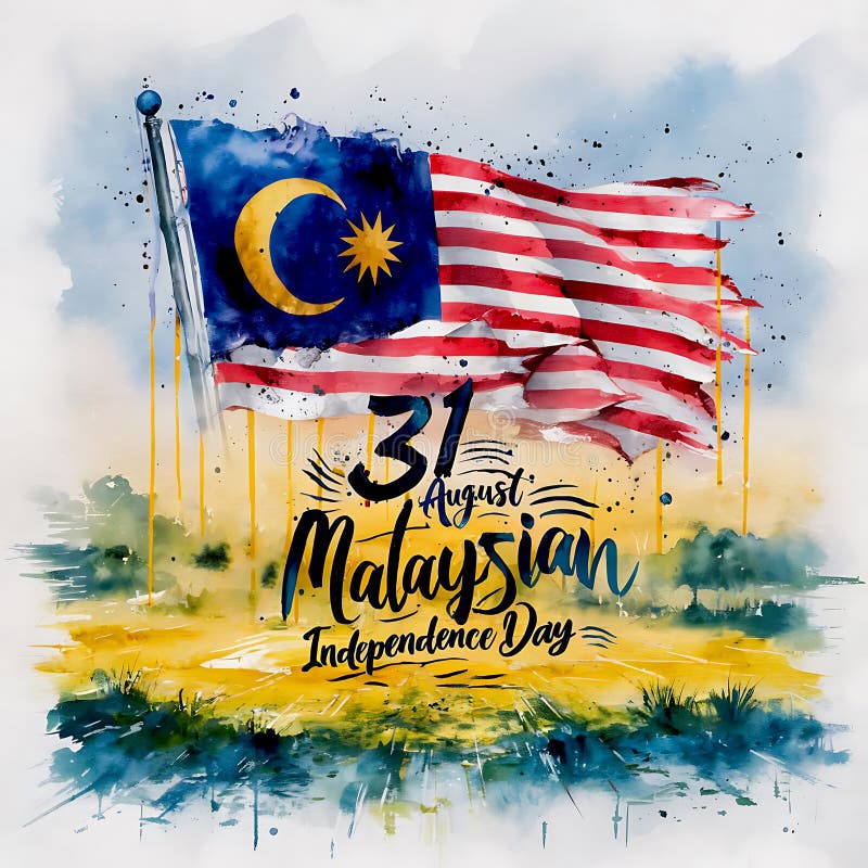 31 August Malaysia Independence Day Celebration with Colors and Festive ...