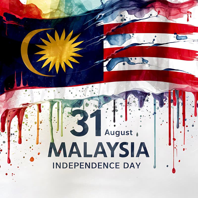 31 August Malaysia Independence Day Celebration with Colors and Festive ...