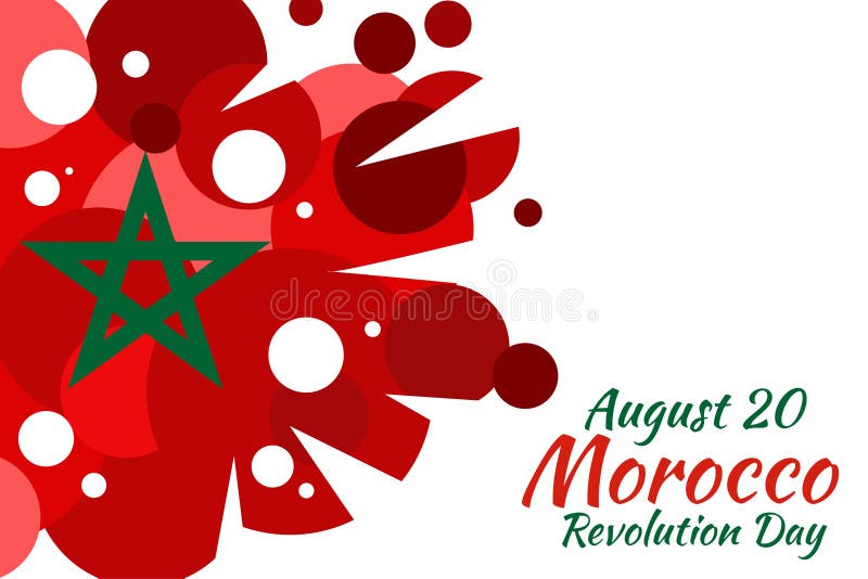 August 20. Revolution Day of Morocco Vector Illustration Stock Vector ...
