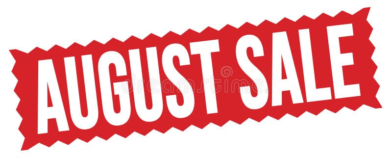AUGUST SALE Text Written on Red Stamp Sign Stock Illustration ...