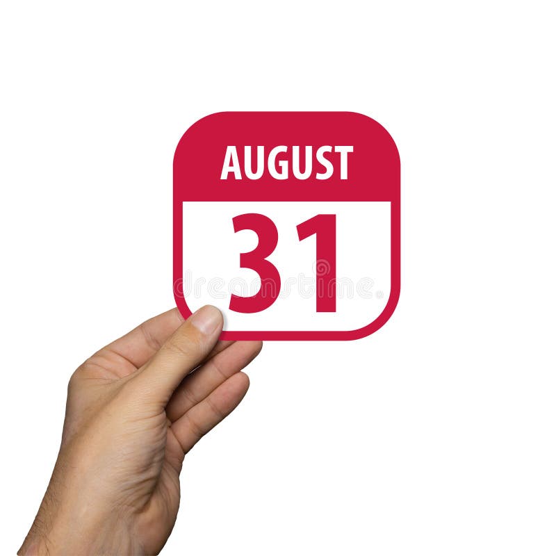 August 31st. Day 31of Month, Handmade Wood Calendar On Modern Color ... August 31st. Day 31of Month, Handmade Wood Calendar On Modern Color ...