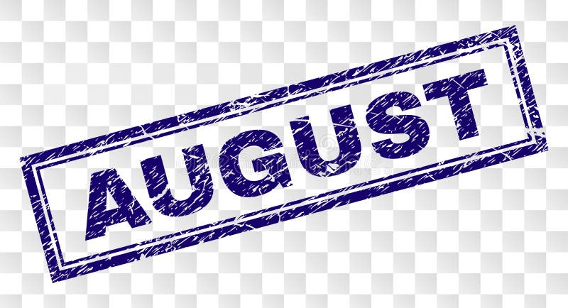 Scratched AUGUST Rectangle Stamp Stock Vector - Illustration of text ...