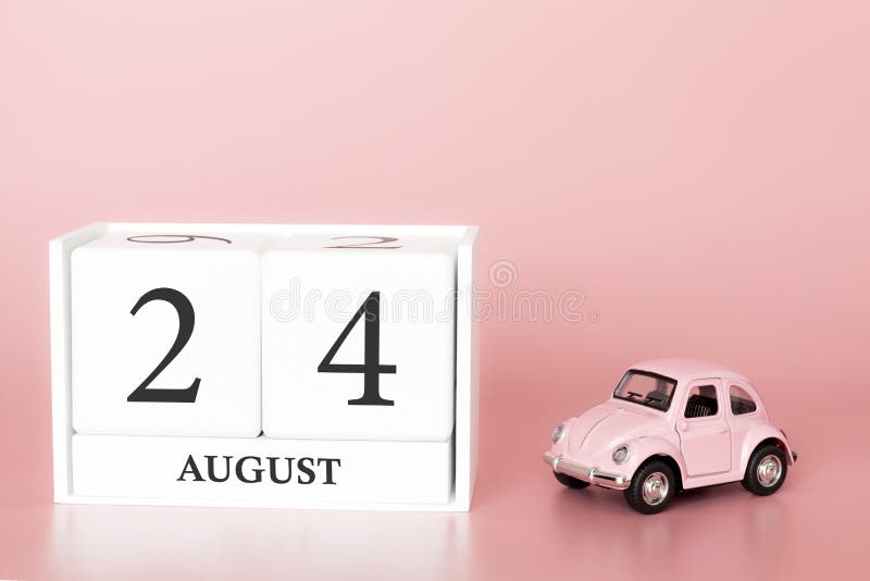 August 24th. Day 24 of Month Stock Image - Image of date, education ...