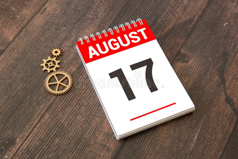 August 17th. Image of August 17, Calendar Stock Photo - Image of ...