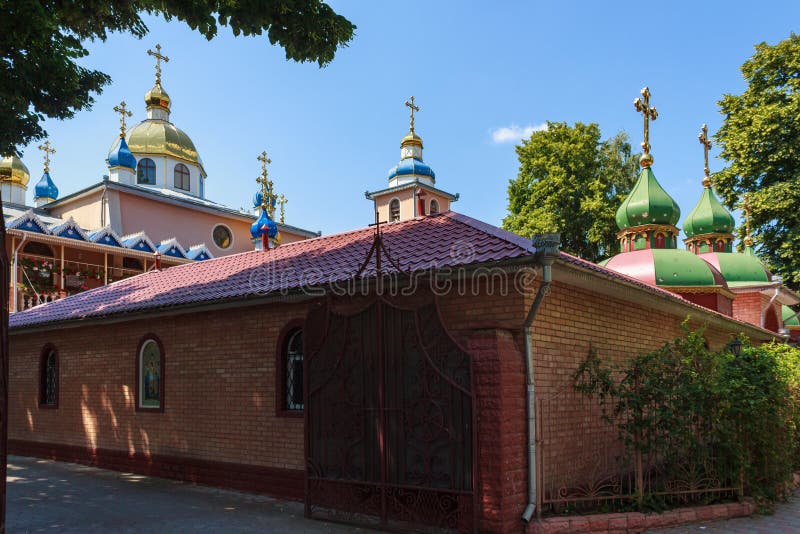 August 10, 2021, Ungheni Moldova. the Monastery is a Local Landmark ...