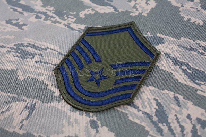 August 31, 2020. US AIR FORCE Master Sergeant Rank Patch on Digital ...