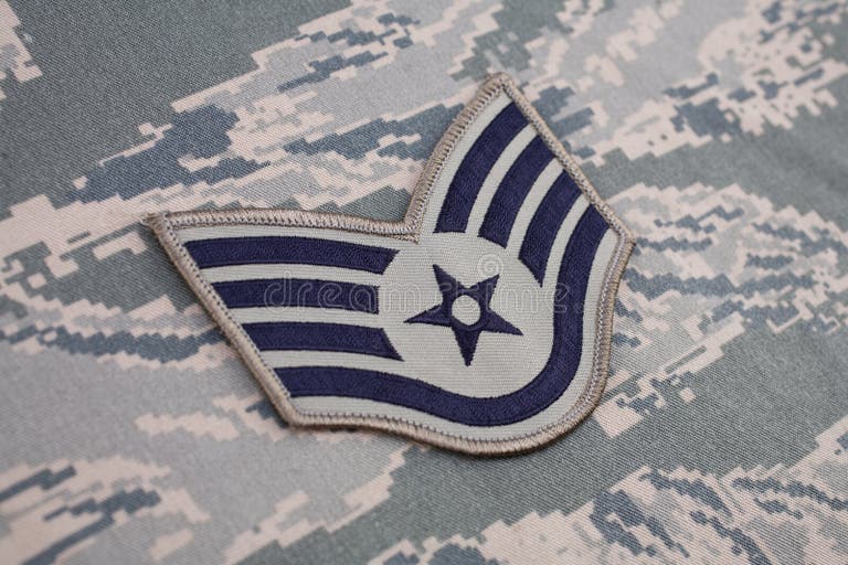August 31, 2020. US AIR FORCE Staff Sergeant Rank Patch on Digital ...