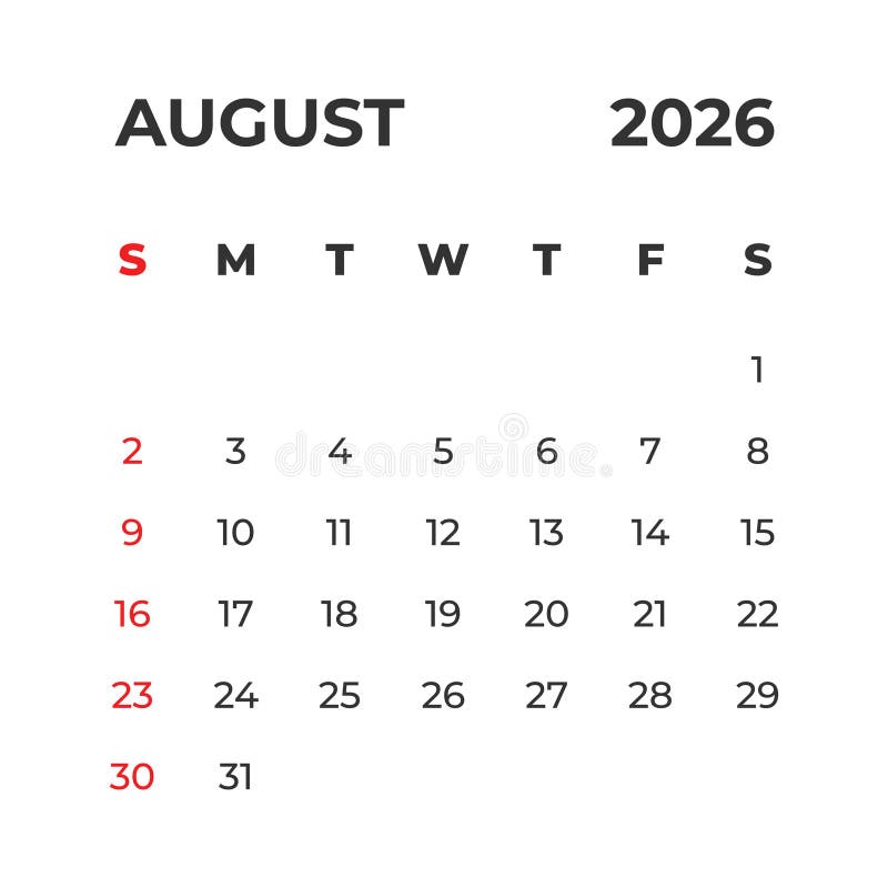 Calendar Grid 2020 with Rat Stock Vector - Illustration of planning ...