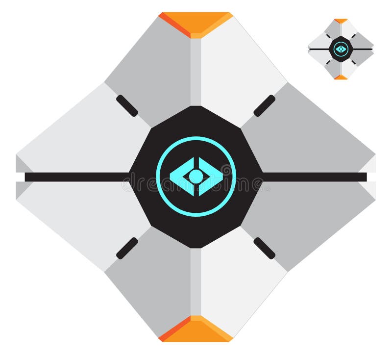 Vector Illustration of the Iconic Ghost from Bungie in Destiny Game ...