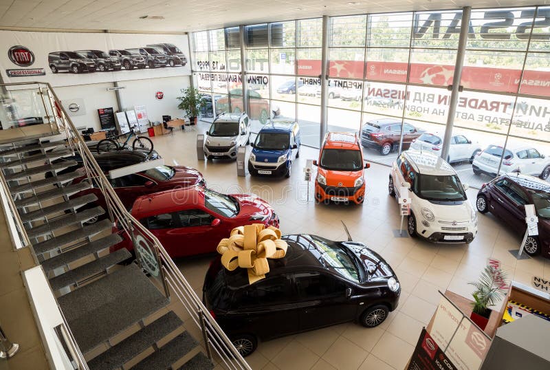 07 of August 2017 - Vinnitsa, Ukraine. Showroom of FIAT Editorial ...