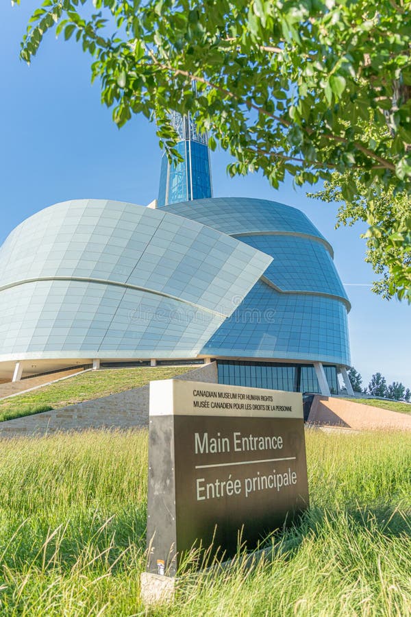August 6 2022 - Winnipeg Manitoba Canada - the Museum of Human Rights ...