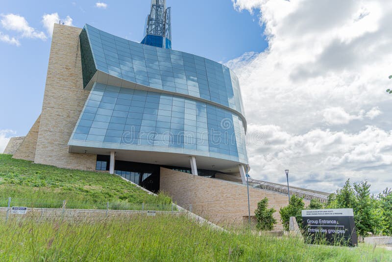 August 6 2022 - Winnipeg Manitoba Canada - the Museum of Human Rights ...