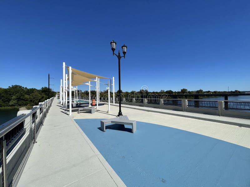 Augusta Ga Jefferson Davis Bridge Memorial Riverwalk Distant View Walk ...