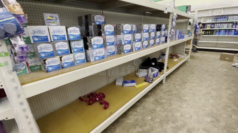 Dollar Tree Retail Store Interior Staffing Issues Clutter and Empty ...