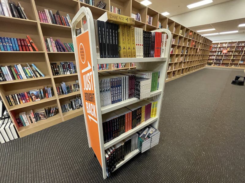 2nd And Charles Vintage Retail Super Store Interior Rolling Book Rack