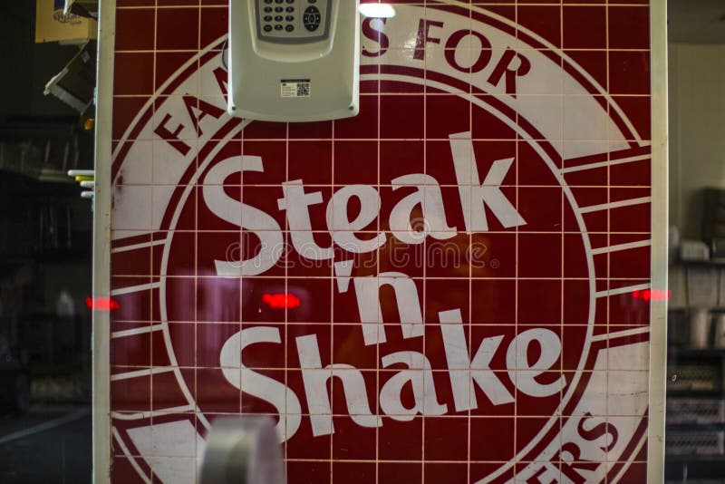 Steak N Shake Fast Food Restaurant Wall Sign Editorial Photography ... Steak N Shake Fast Food Restaurant Wall Sign Editorial Photography ...