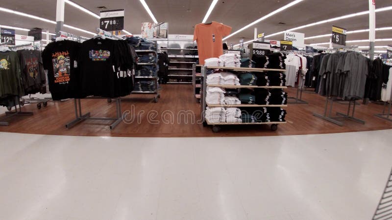 Walmart Interior 2021 Clothing Displays Editorial Stock Image - Image ...