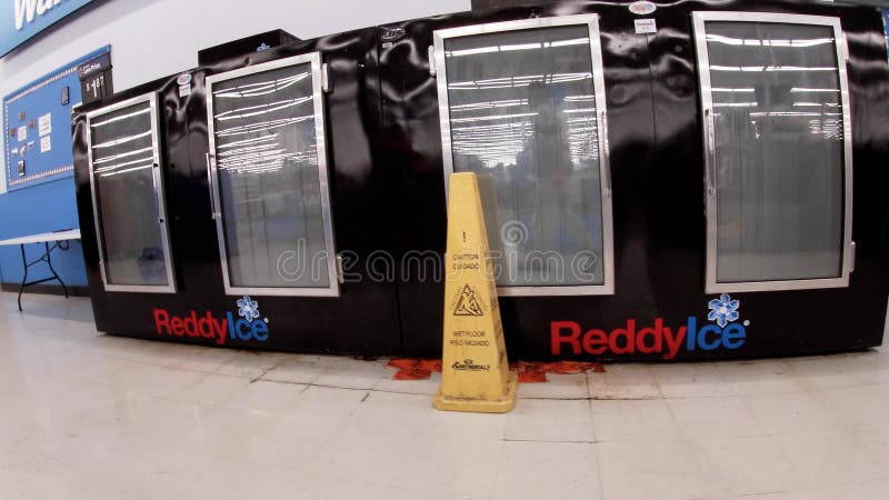 Walmart Interior 2021 Empty Ice Cases Editorial Image - Image of ...