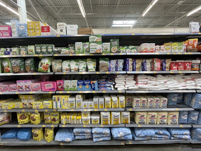 Walmart Store Interior Baking Sugars Editorial Photo - Image of ...
