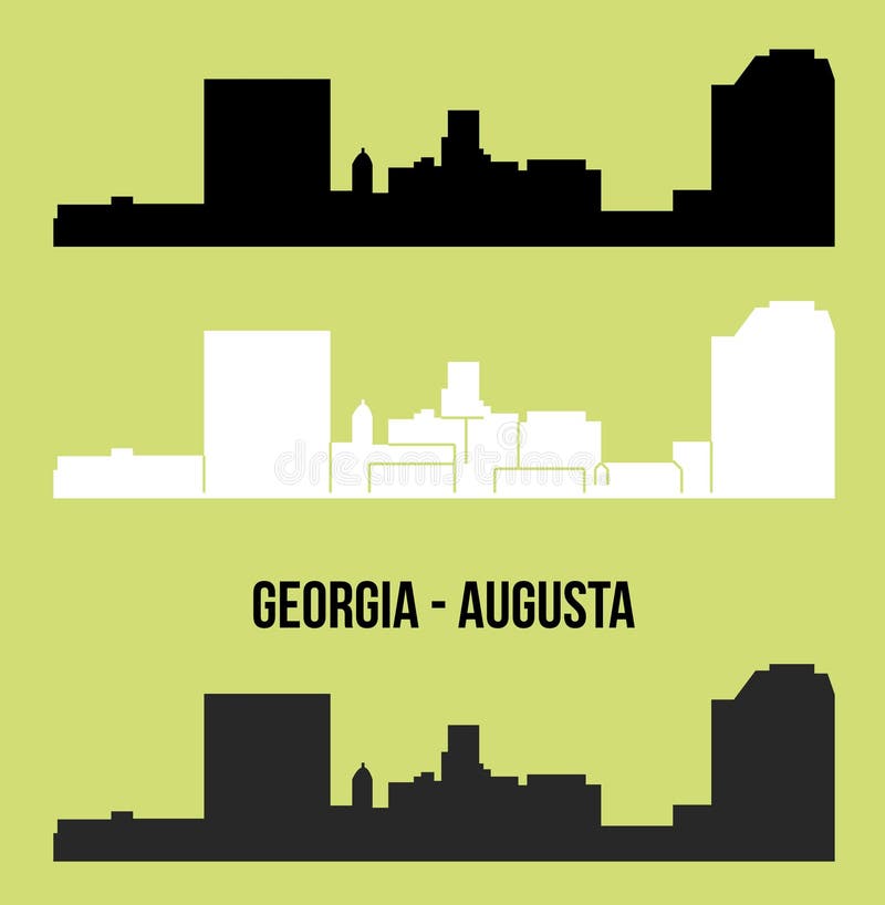 Augusta georgia ilustración del vector. Ilustración de cityscape ...