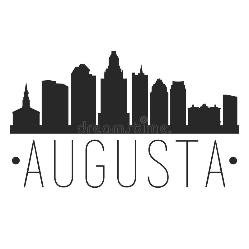 Augusta Skyline Symbol Design City Vector Art Stock Vector ...