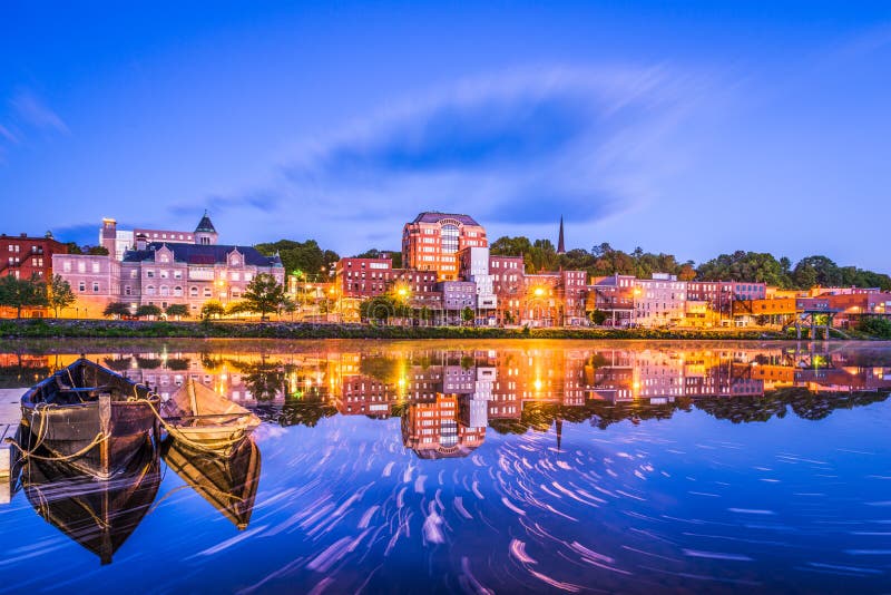 Augusta, Maine, USA stockfoto. Bild von szene, gebäude - 94602248