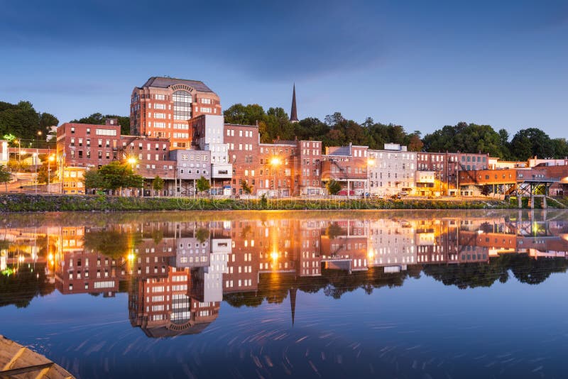 Augusta, Maine, USA Skyline Stock Image - Image of scenery, buildings ...