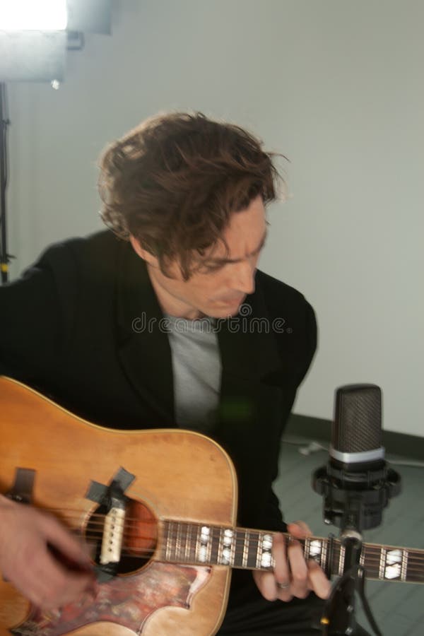 Augustana S Dan Layus Films a Session in Brooklyn Editorial Image ...