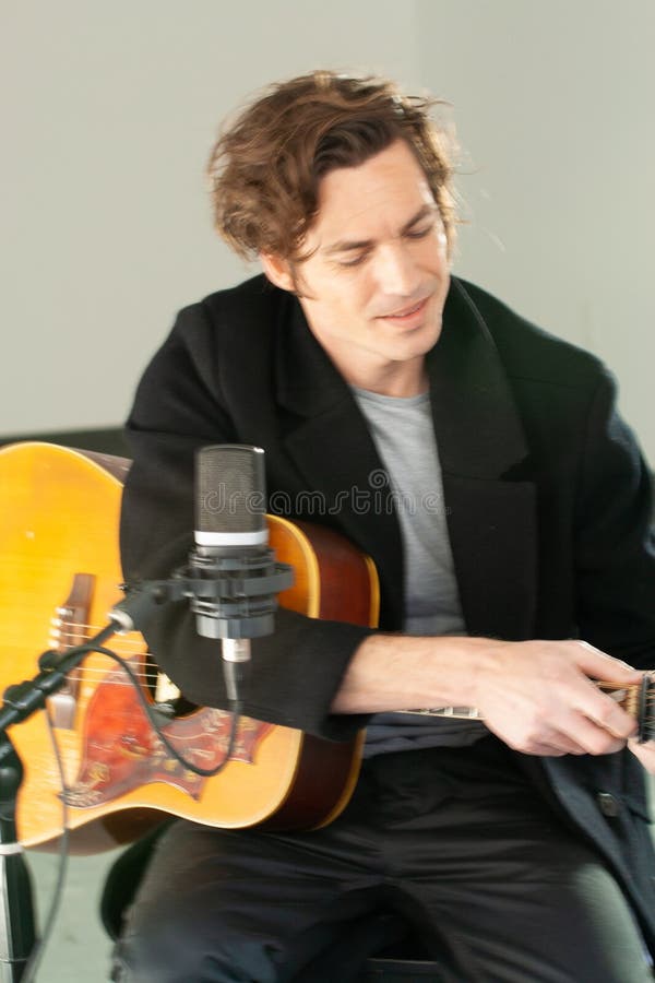 Augustana S Dan Layus Films a Session in Brooklyn Editorial Photo ...