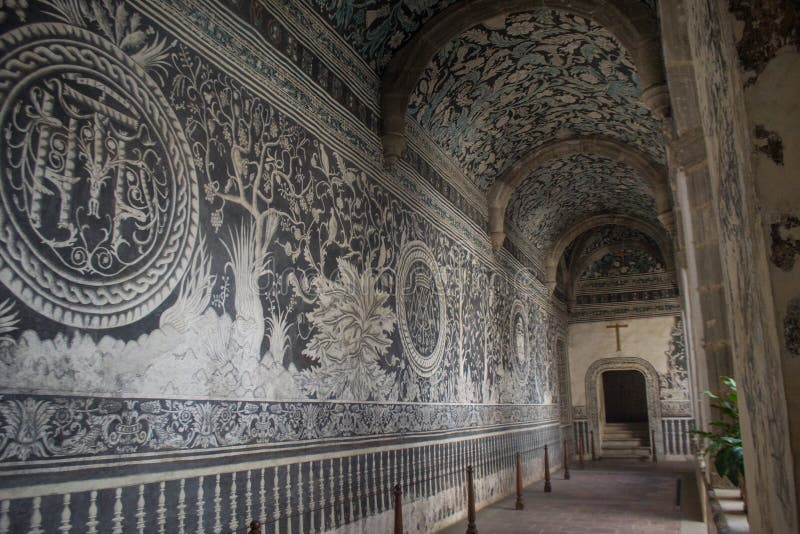 Augustinian Convent in Malinalco, Mexico Stock Image - Image of ...
