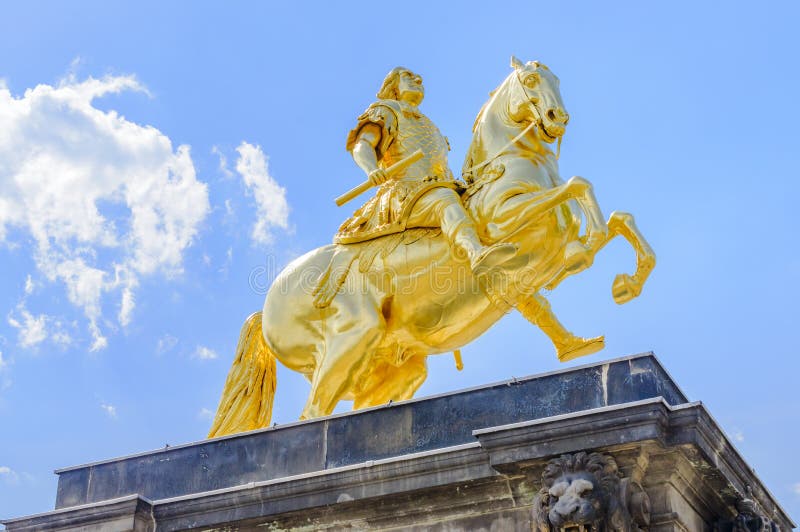 Augustus II the Strong Statue in Dresden Editorial Photo - Image of ...
