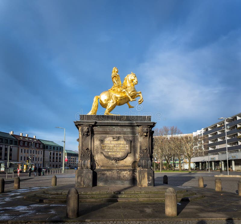 Augustus II the Strong Statue Editorial Image - Image of equestrian ...