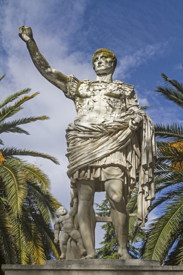 Augustus statue stock image. Image of blue, historical - 36599583