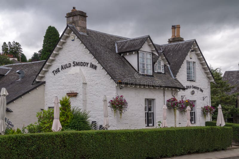 The Auld Smiddy Inn, Pitlochry, Scotland Editorial Image - Image of ...