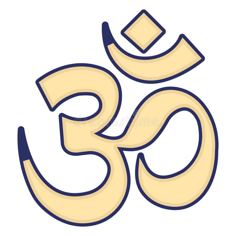 Aum Isolated Vector Icon Which Can Easily Modify or Edit Stock ...