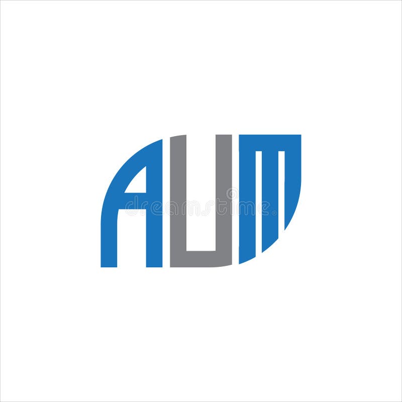 AUM Letter Logo Design on White Background.AUM Creative Initials Letter ...