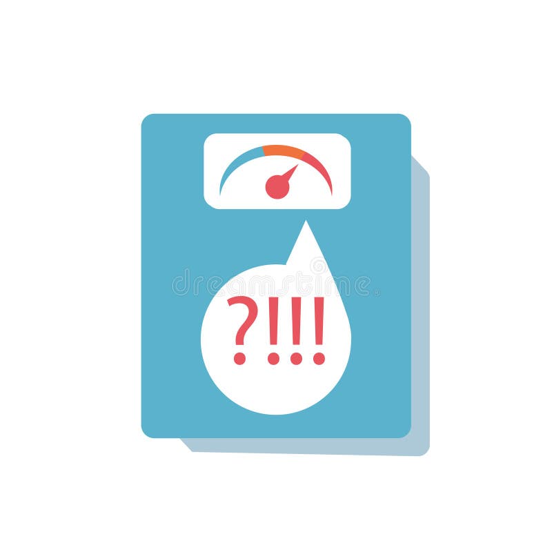 Aumento de peso súbito ilustración del vector. Ilustración de aptitud ...