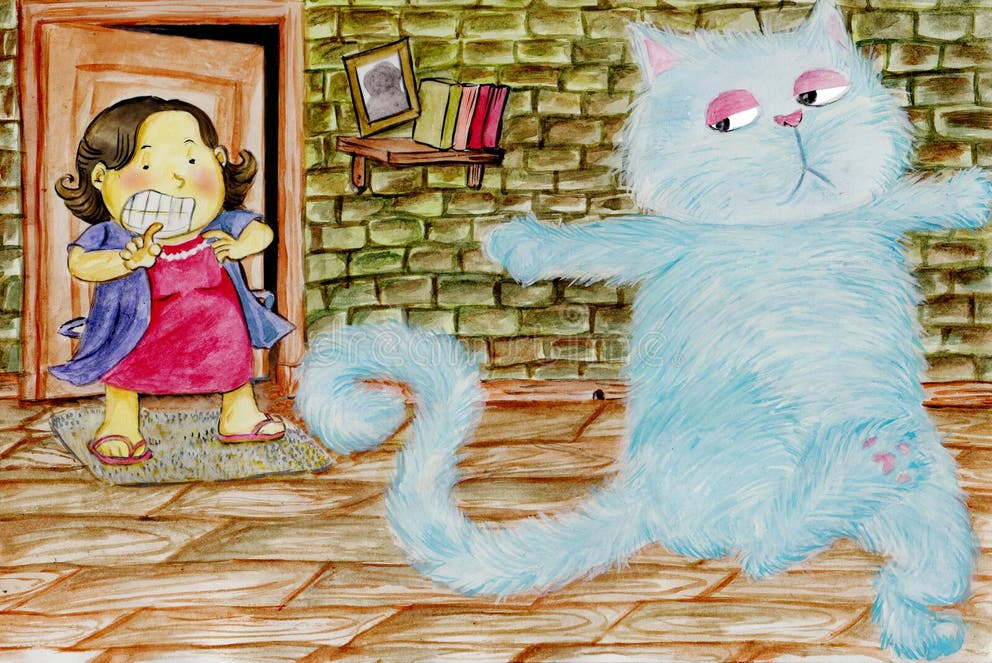 Aunt angry stock illustration. Illustration of aunt, storybook - 63818269