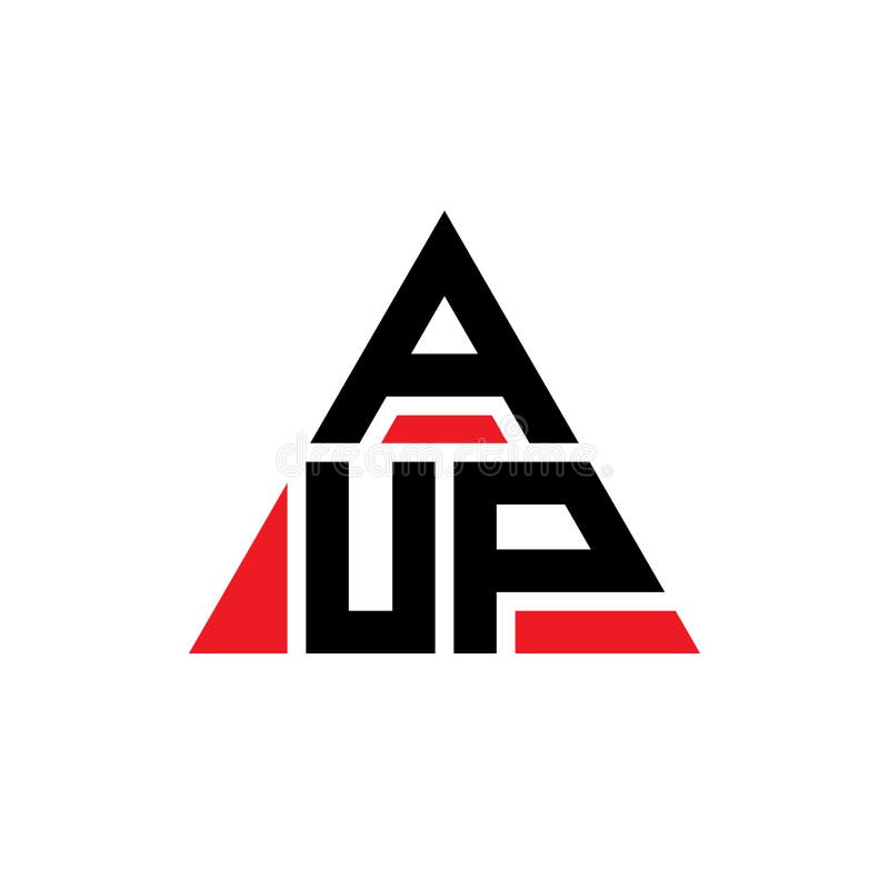 AUP Triangle Letter Logo Design with Triangle Shape. AUP Triangle Logo ...