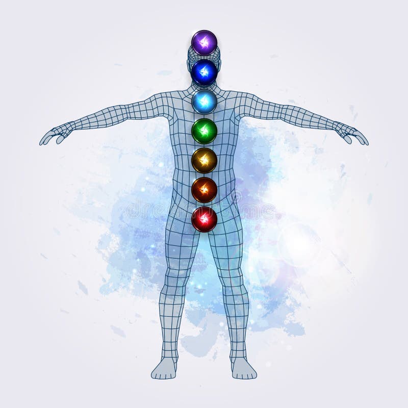 Chakras De Mâle Et De Corps Féminin Infographic Illustration de Vecteur ...