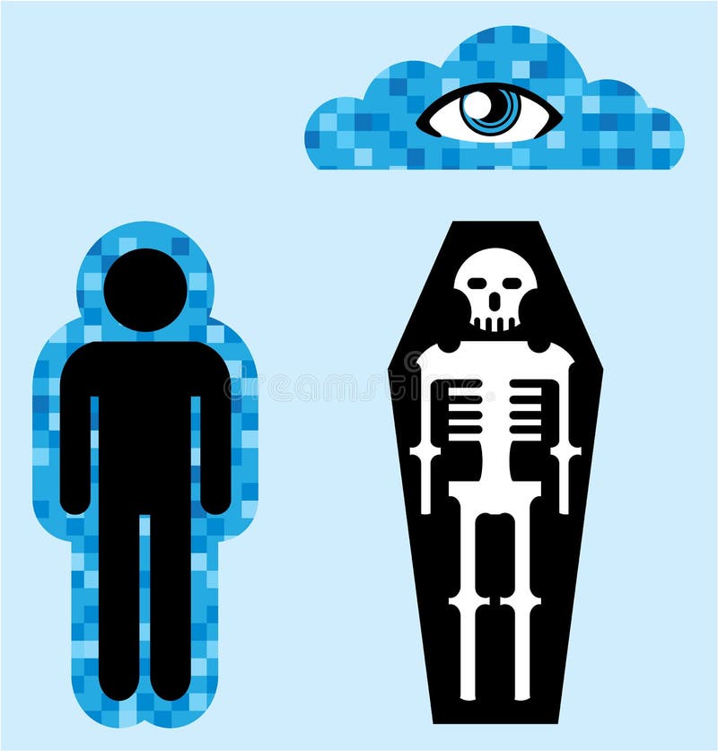 Aura Soul Human Death Afterlife Vector Stock Vector - Illustration of ...