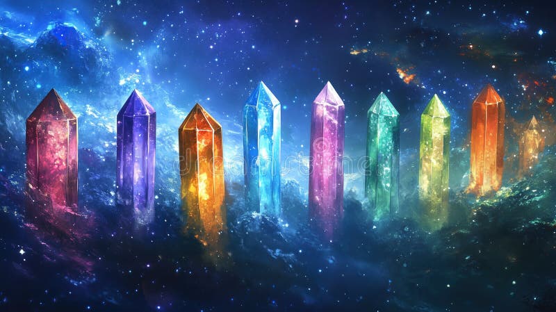 The Aura Wands of Deep Space are Cosmic. Stock Photo - Image of surreal ...