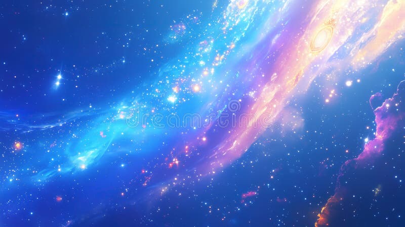 The Aura Wands of Deep Space are Cosmic. Stock Image - Image of ...