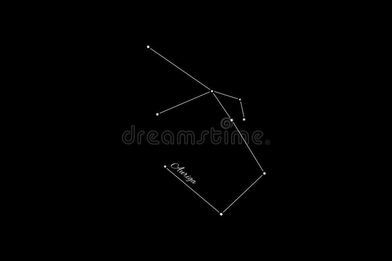Auriga Constellation, Cluster of Stars, Charioteer Constellation Stock ...