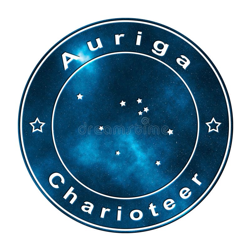 Auriga Star Constellation, Charioteer Constellation Stock Illustration ...