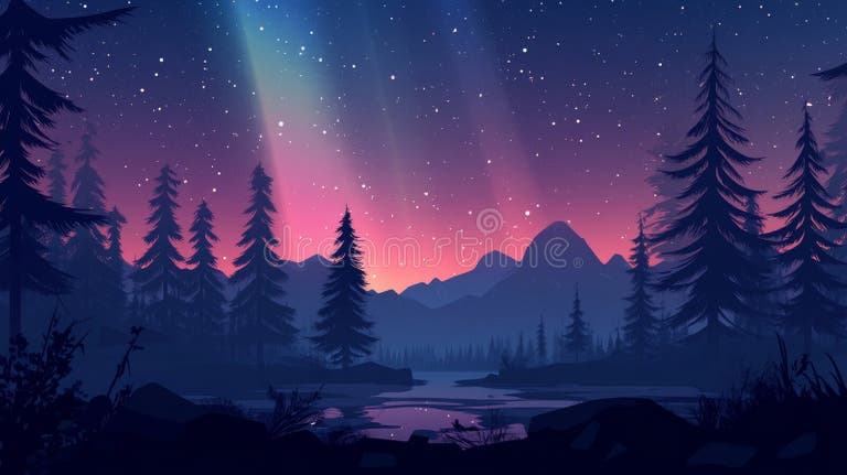 The Aurora Borealis Gradient with Northern Lights Effect is a Unique ...