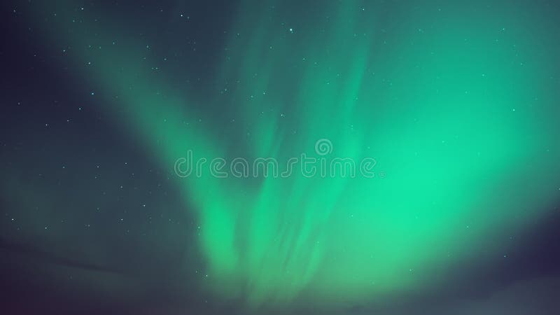 Aurora Borealis Lighting Up the Night Sky with Green Colors Stock Video ...