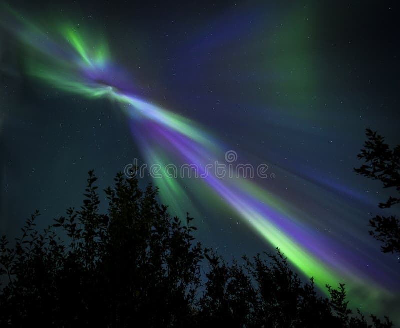 Pink Aurora Borealis stock image. Image of aurora, night - 151125